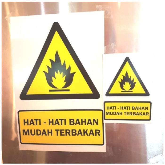Jual SIGN STICKER K3 RAMBU SAFETY AWAS TEGANGAN TINGGI UK 23 X 30 CM ...