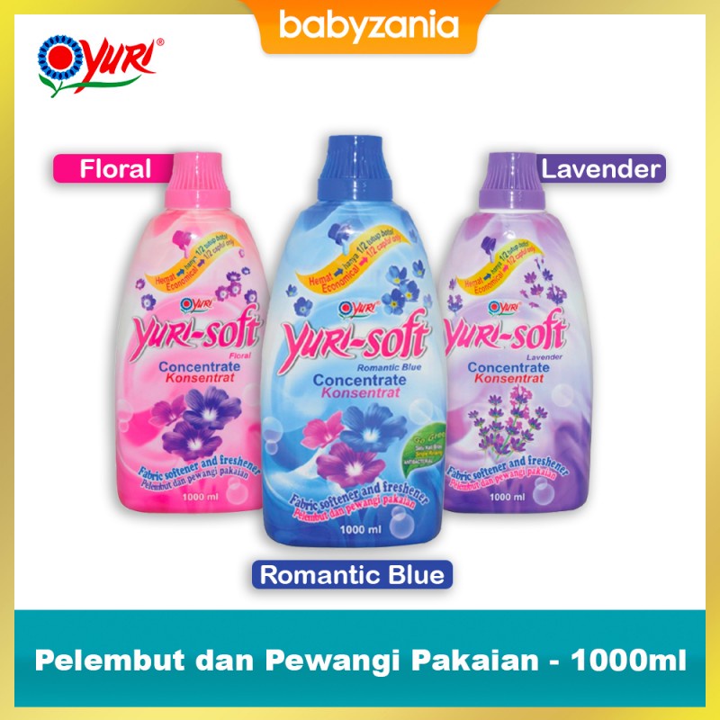 Jual Yuri Soft Softener Pelembut dan Pewangi Pakaian - 1000 ml | Shopee Indonesia