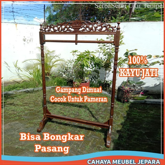 Jual GAWANGAN BATIK KNOCKDOWN Baju Batik Kayu kayu keras Ukir Jepara ...