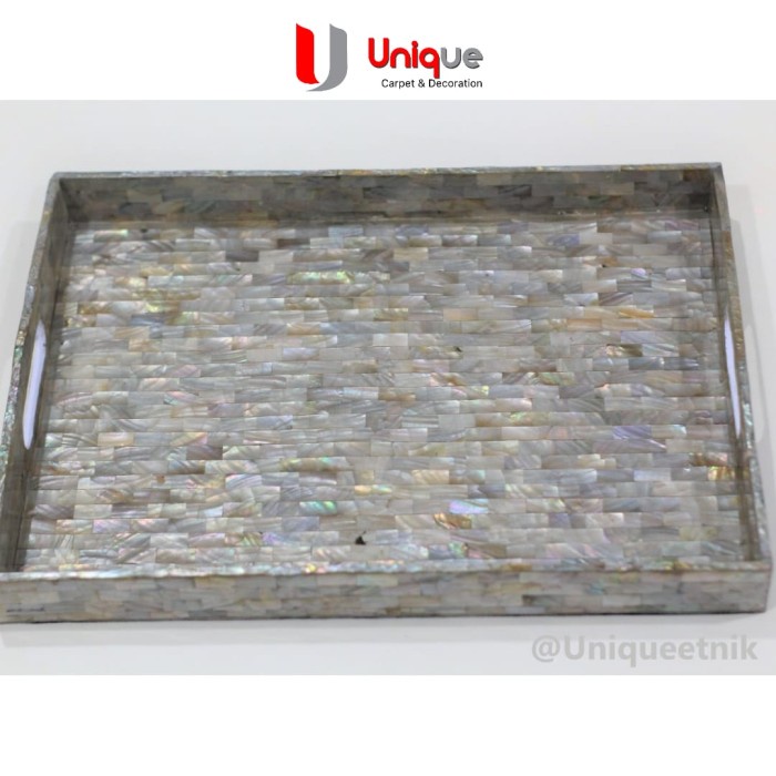 Jual Nampan baki tray kerang warna biru mewah berkualitas 30x40 - Biru ...