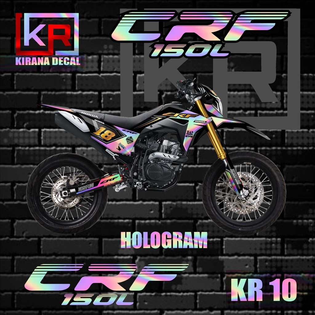 Jual Decal HOLOGRAM CRF 150L Fullbody - Dekal Stiker HOLOGRAM CRF 150 L desain KRs 10 | Shopee ...