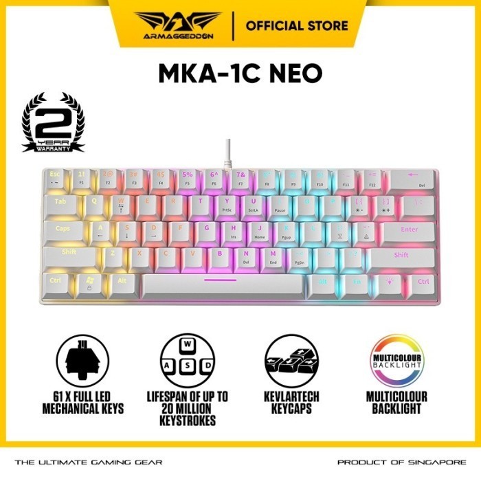 Jual Armaggeddon MKA1C / MKA-1C NEO Wired Mechanical Gaming Keyboard ...