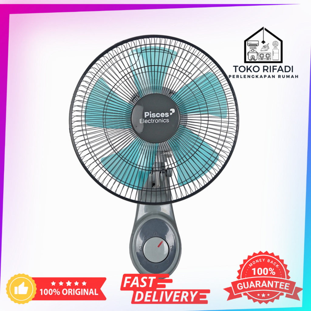 Jual ( BISA COD ) KIPAS ANGIN DINDING PISCES / WALL FAN 12 INCH / WF 1211 PRO / WF1211PRO DENGAN ...