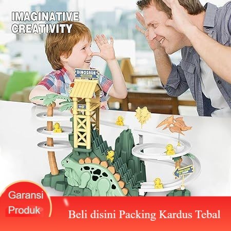Jual Mainan Tangga Luncur Bebek JUMBO Set Trek Balap Kartun Bebek ...