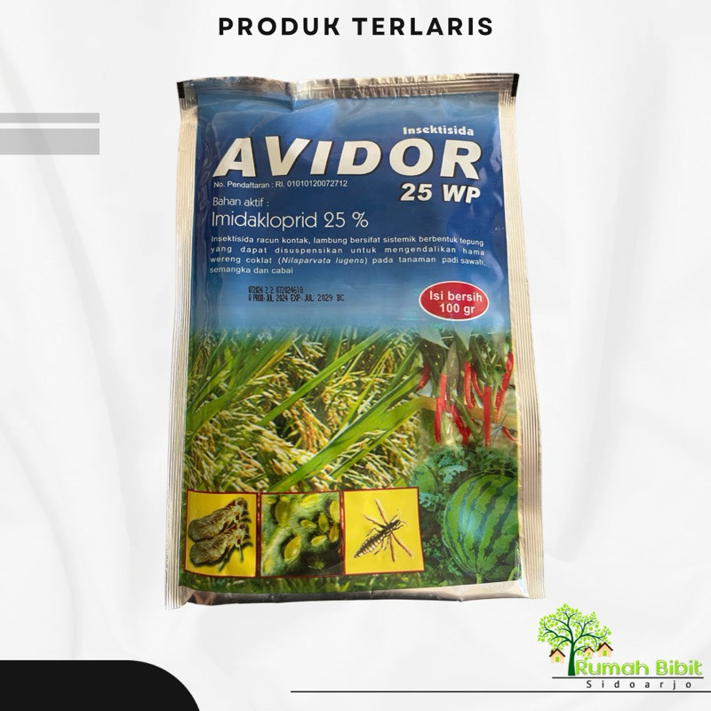 Jual Insektisida Avidor 25WP 100 gram Obat Pembasmi Hama Tanaman Kutu ...