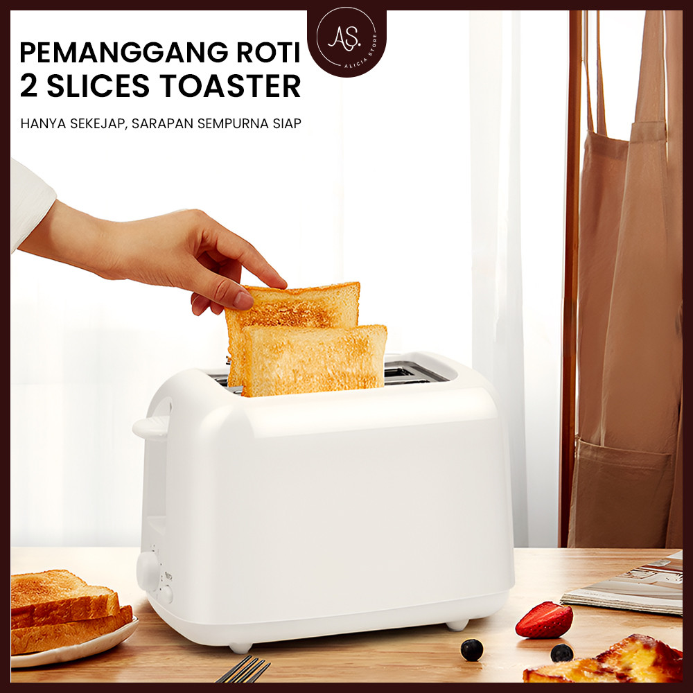 Jual AS Alat Pemanggang Roti 2 Slice Bread Toaster Automatic Pop Up ...