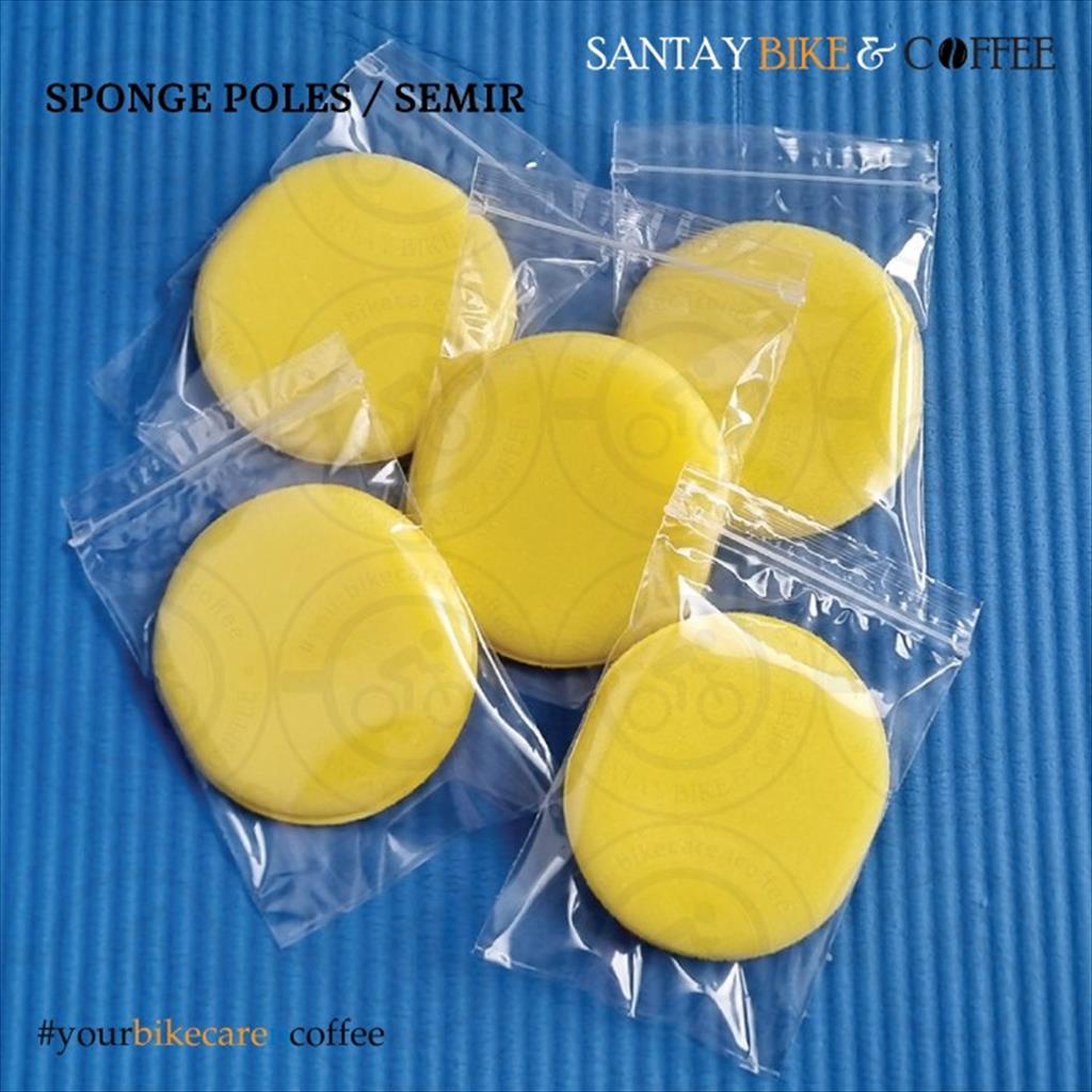 Jual Sponge Polish Spon Poles Semir Frame Ban 2 sisi | Shopee Indonesia