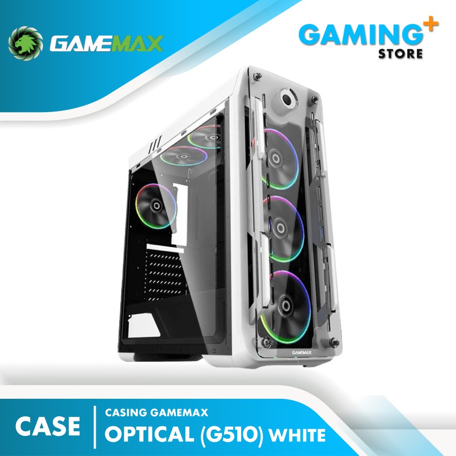 Jual Gamemax Casing Optical G510 White Gaming PC Case | Shopee Indonesia
