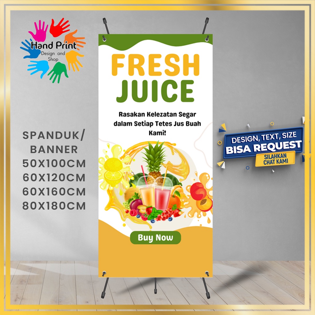 Jual SPANDUK / BANNER Aneka Jus Buah Segar Juice B Custom Gratis ...