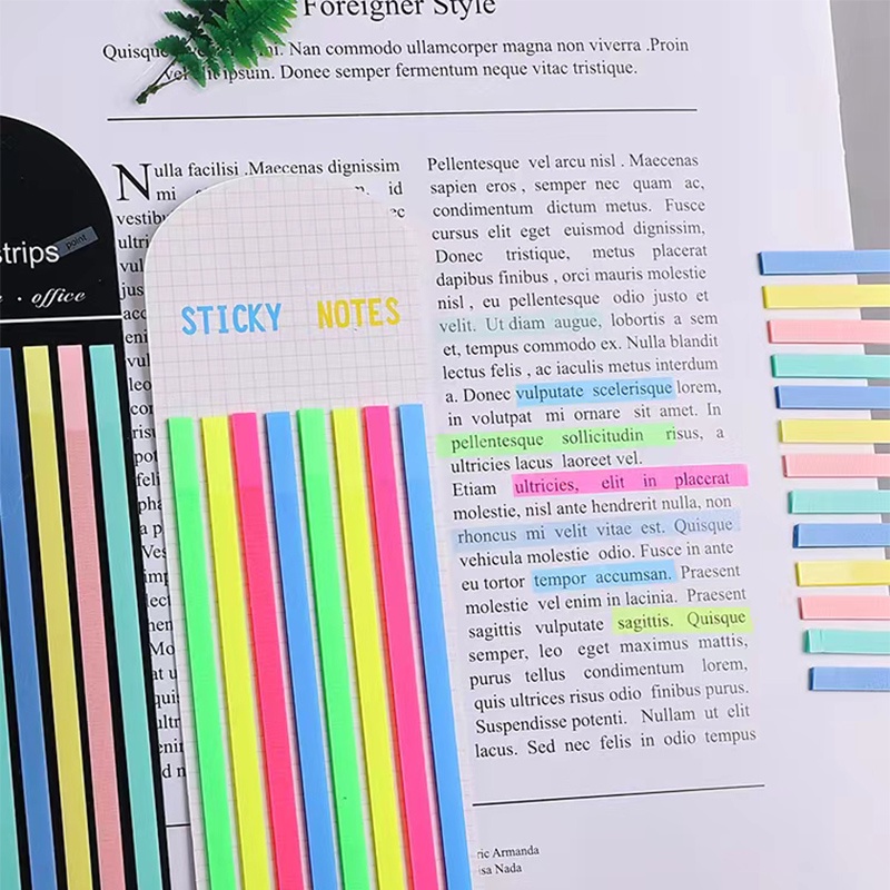 Jual COD ️ 160 Lembar STRIP Transparan Sticky Note / Transparent ...
