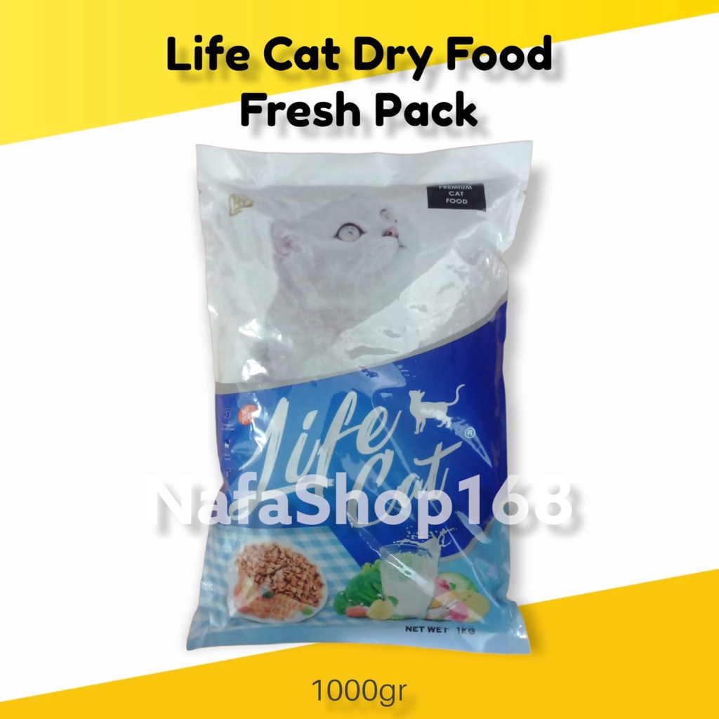 Jual Life cat 1kg DRY FOOD Repack 1kg Makanan Kucing Premium Lifecat ...