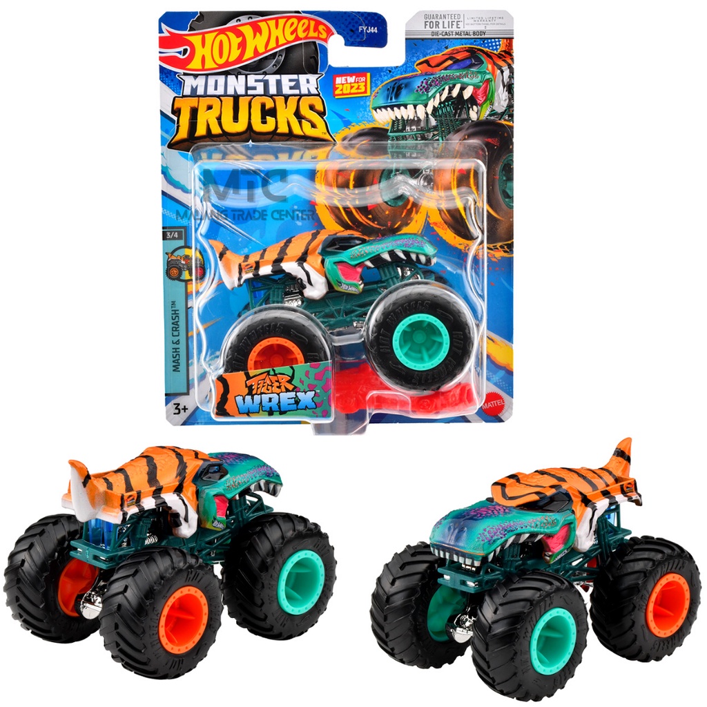 Jual Hot Wheels Monster Trucks Tiger Wrex | Shopee Indonesia