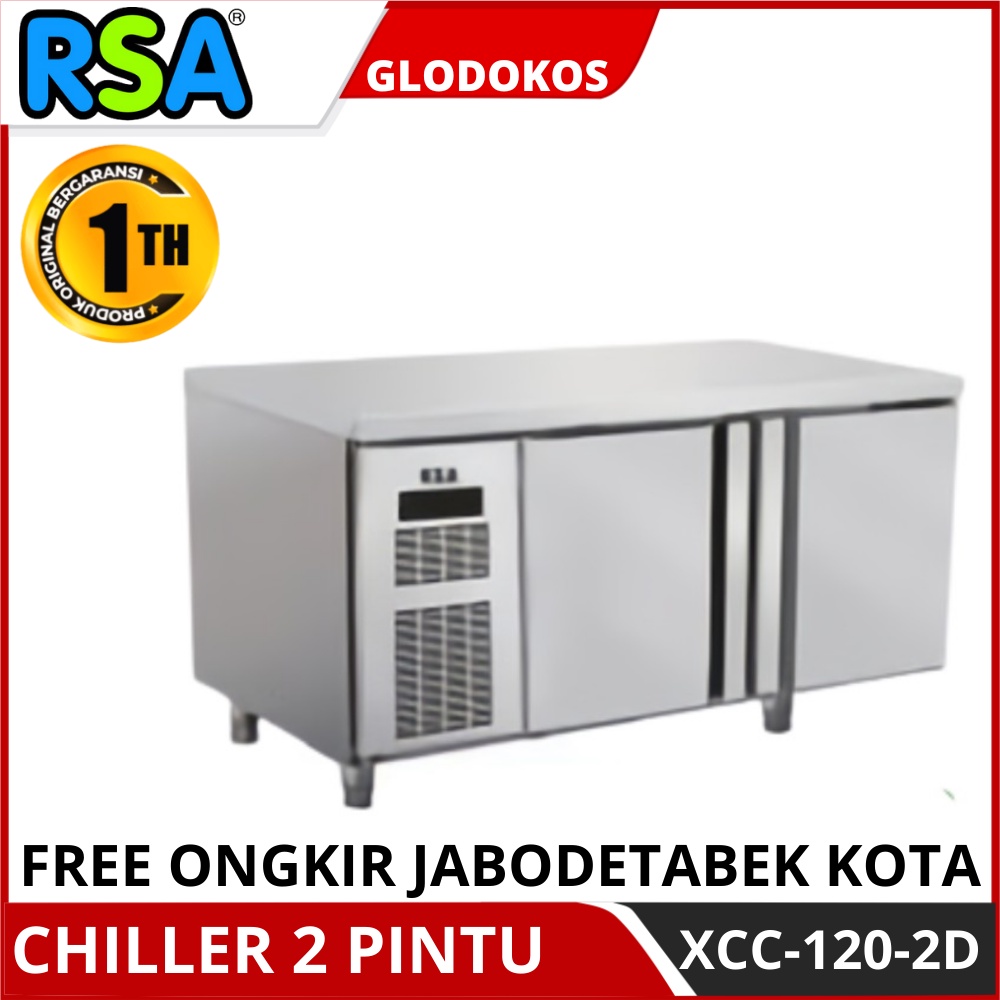 Jual Under Counter Chiller Rsa Xcc-120-2d Stainless 2 Pintu Garansi ...