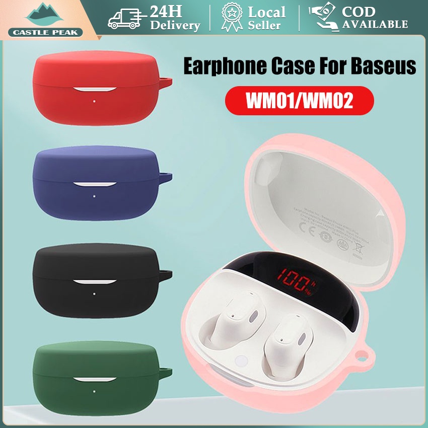 Jual Baseus WM01 WM02 Case TPU Solid color Cover Proteksi Headset ...