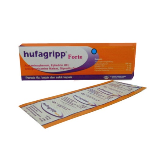 Jual HUFAGRIP FORTE SRTIP 10 TABLET / OBAT DEMAM BATUK PILEK | Shopee ...