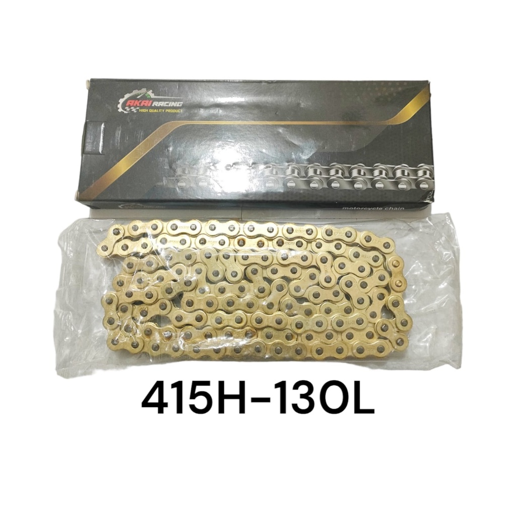 Jual Rantai Gold Rantai Motor Akai Racing 415H-130L Universal Semua Motor JH ACC SHOP | Shopee ...