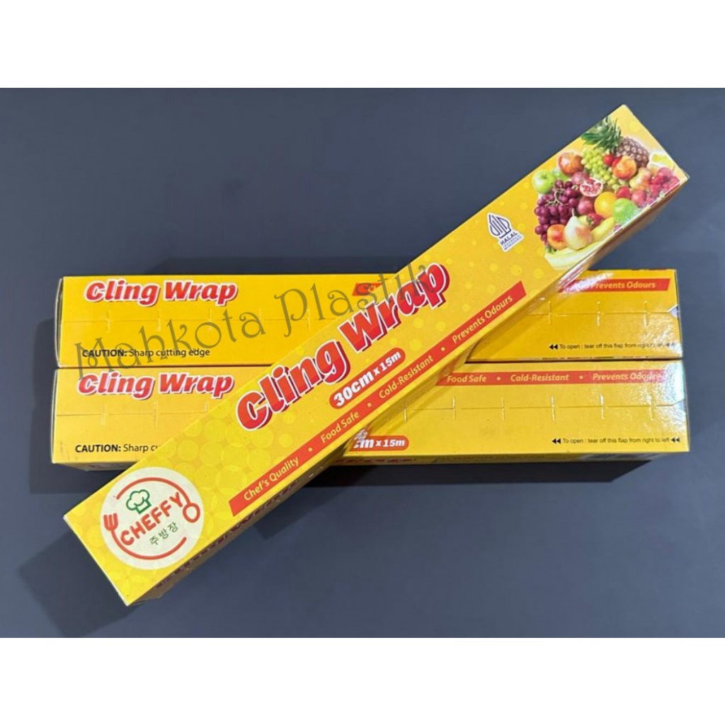 Jual Cling Wrap Cheffy 30cmx15m Plastik Wrap | Shopee Indonesia
