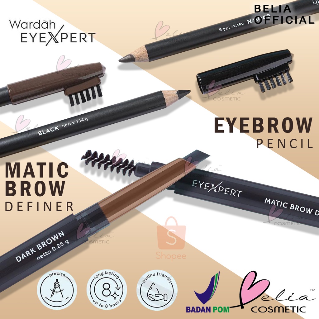 Jual WARDAH EYEXPERT MATIC BROW DEFINER | EYE BROW EYEBROW PENCIL BROWN & BLACK - PENSIL ALIS ...