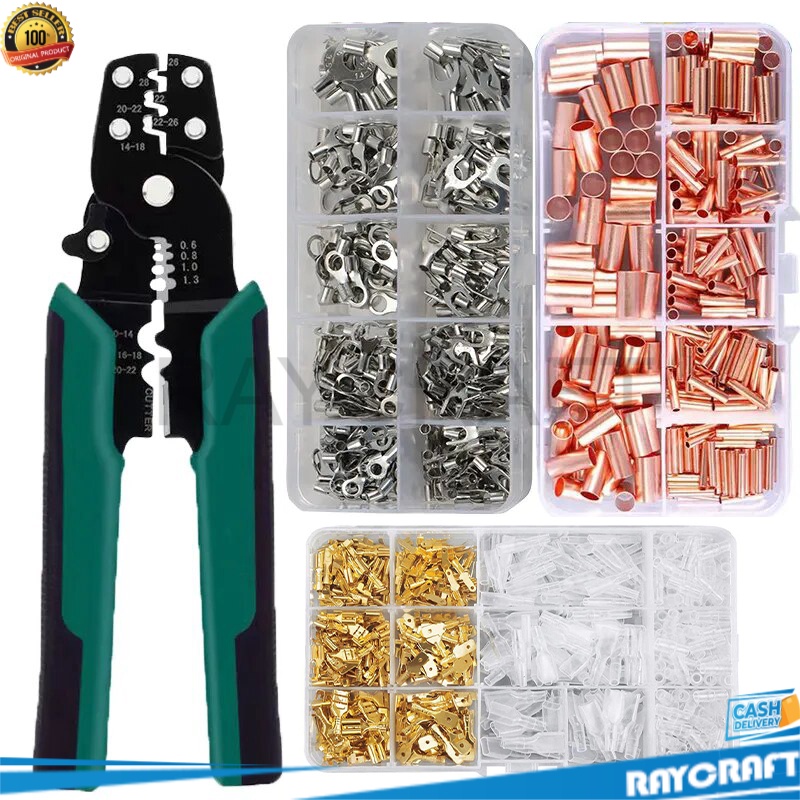 Jual WHDZ Terminal Wire Crimp Connector Kit 320 PCS with Plier - SC6-26 ...