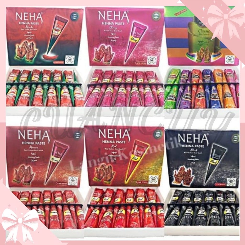 Jual Pacar Kuku HALAL Neha Henna / Hena Neha Pacar Kuku Arab BPOM ...