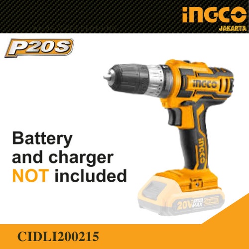 Jual MESIN BOR IMPACT CORDLESS UNIT ONLY 20V BOR BATERAI INGCO ...
