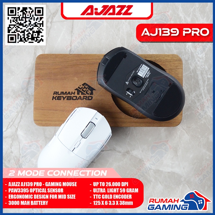 Jual AJAZZ - AJ139 PRO - Gaming Mouse - Dual Mode - Wireless - Ultra ...