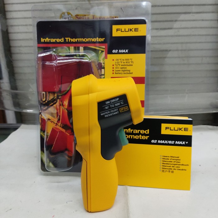 Jual Fluke 62 Max Infrared Thermometer (-30°C to 500°C) | Shopee Indonesia
