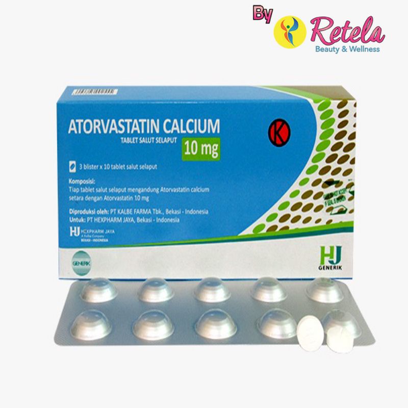Jual ATORVASTATIN 10MG 1 BLISTER 10 TABLET (HJ) | Shopee Indonesia