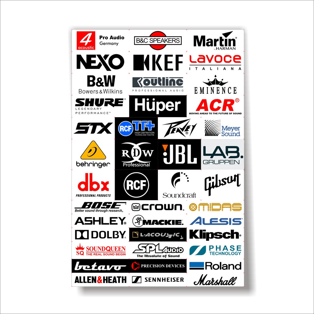 Jual Stiker Sound System / Operator Sound - ACC - Isi 42 Sticker - SPL ...