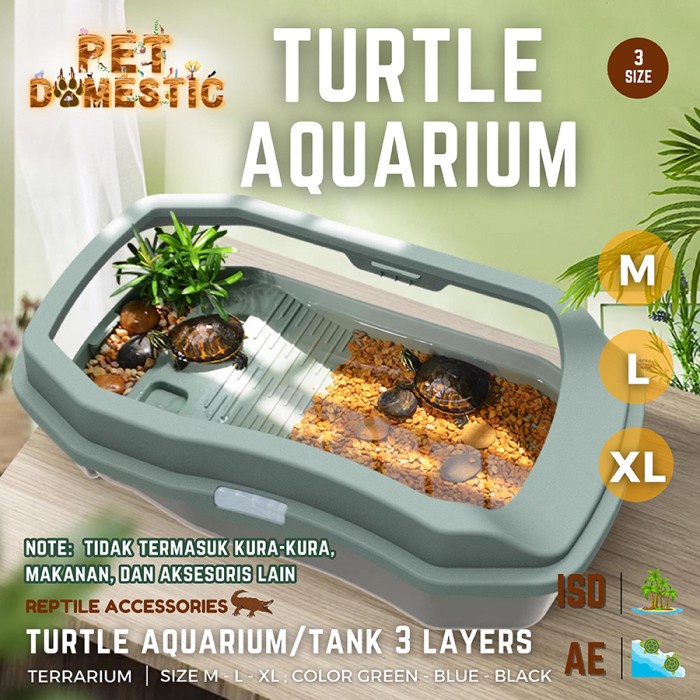 Jual TURTLE TANK COMPLETE FILTER SIZE XL /AQUARIUM KURA/ KANDANG KURA KURA KOMPLIT | Shopee ...