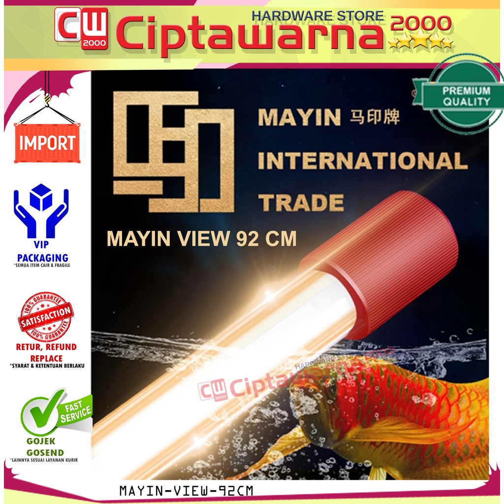 Jual Lampu 92cm Mayin View Led Aquarium Akuarium Ikan Arowana / Arwana ...