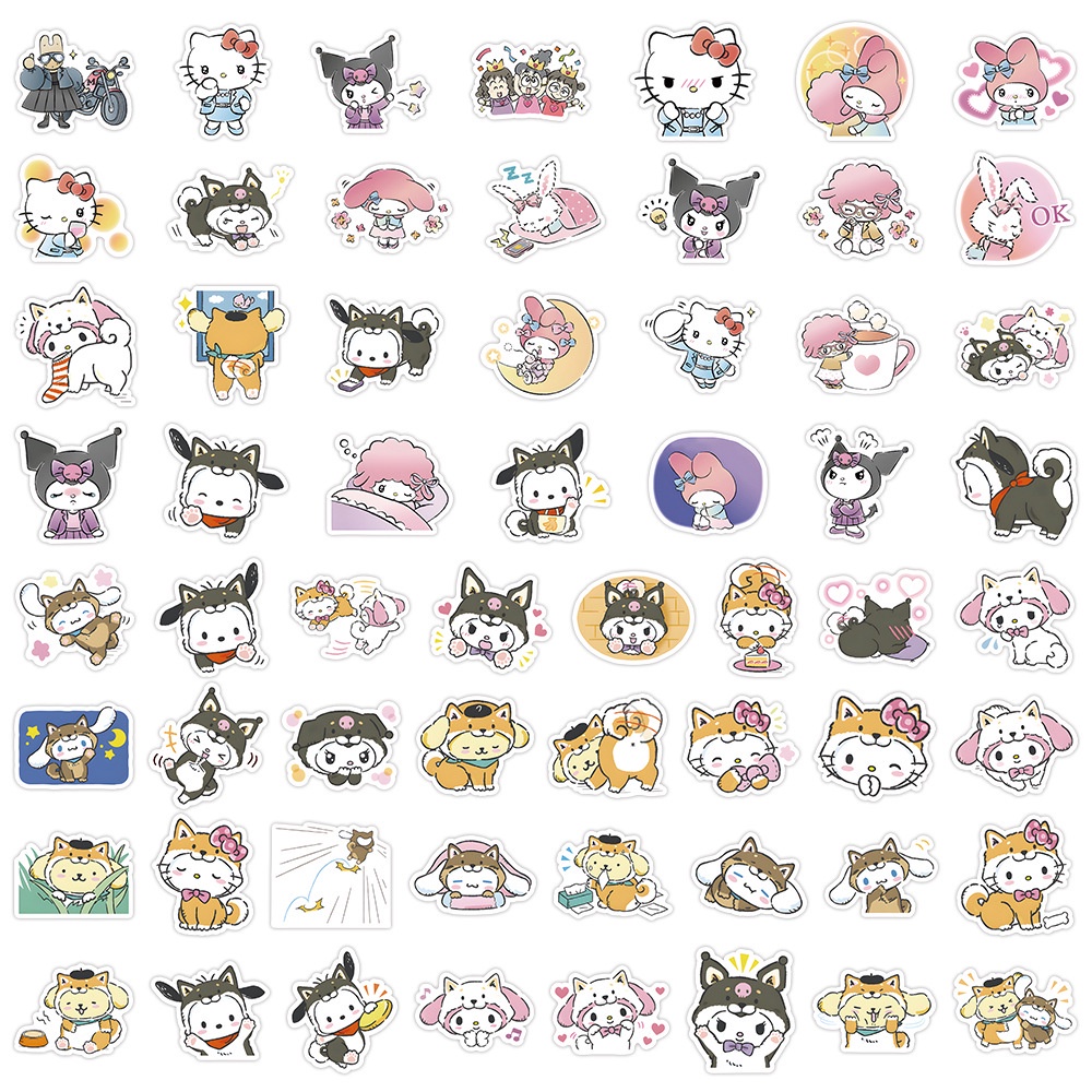 Jual (SANRIO UNIQUE 23) (60LBR) STICKER 2D SANRIO LUCU / STIKER ...