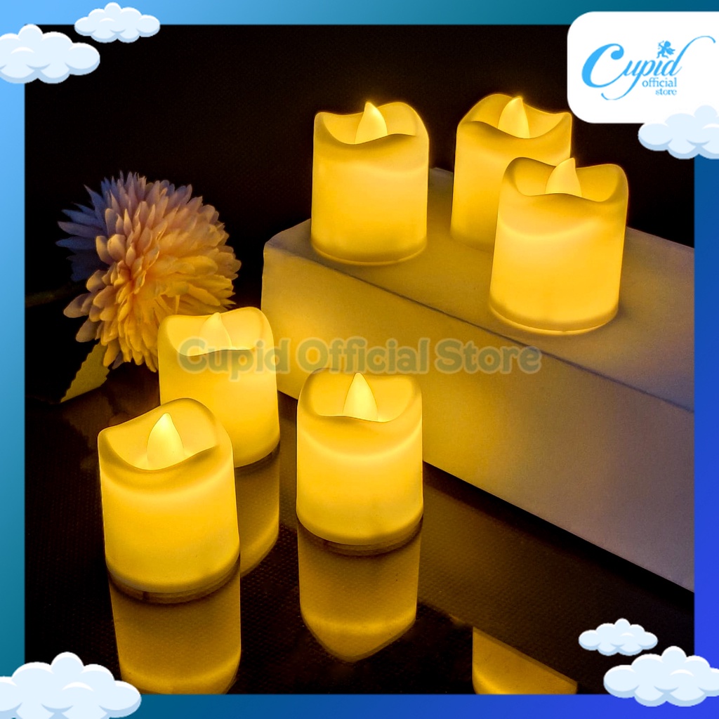 Jual 1 PCS LAMPU LILIN BATERAI 3CM LAMPU LILIN LED TEH LELEH CAHAYA ...