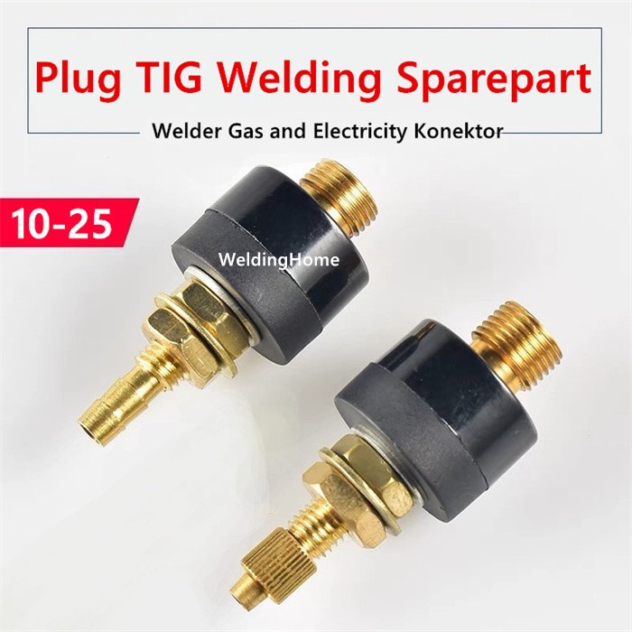 Jual Plug TIG 10-25 Sparepart Las TIG Plug Welder Gas and Electricity ...