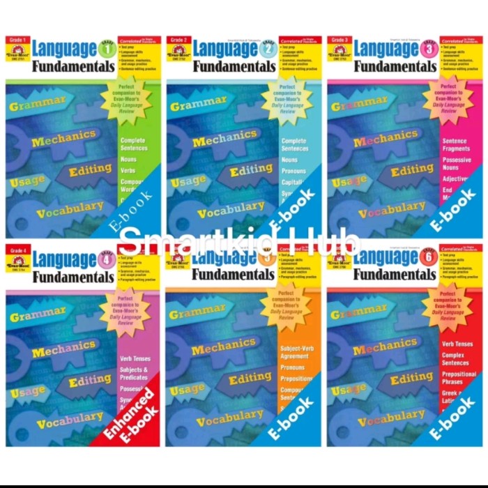 Jual Buku Fisik Evan Moor Language Fundamentals Grade 1/2/3/4/5/6 ...
