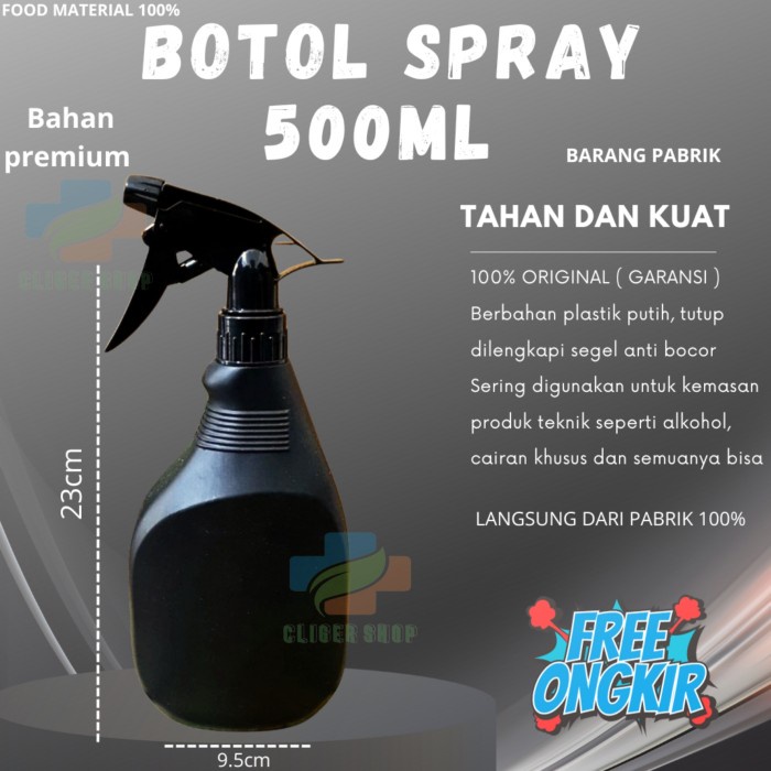 Jual BOTOL SPRAY 500ML / BOTOL KISPRAY 500 ML | Shopee Indonesia