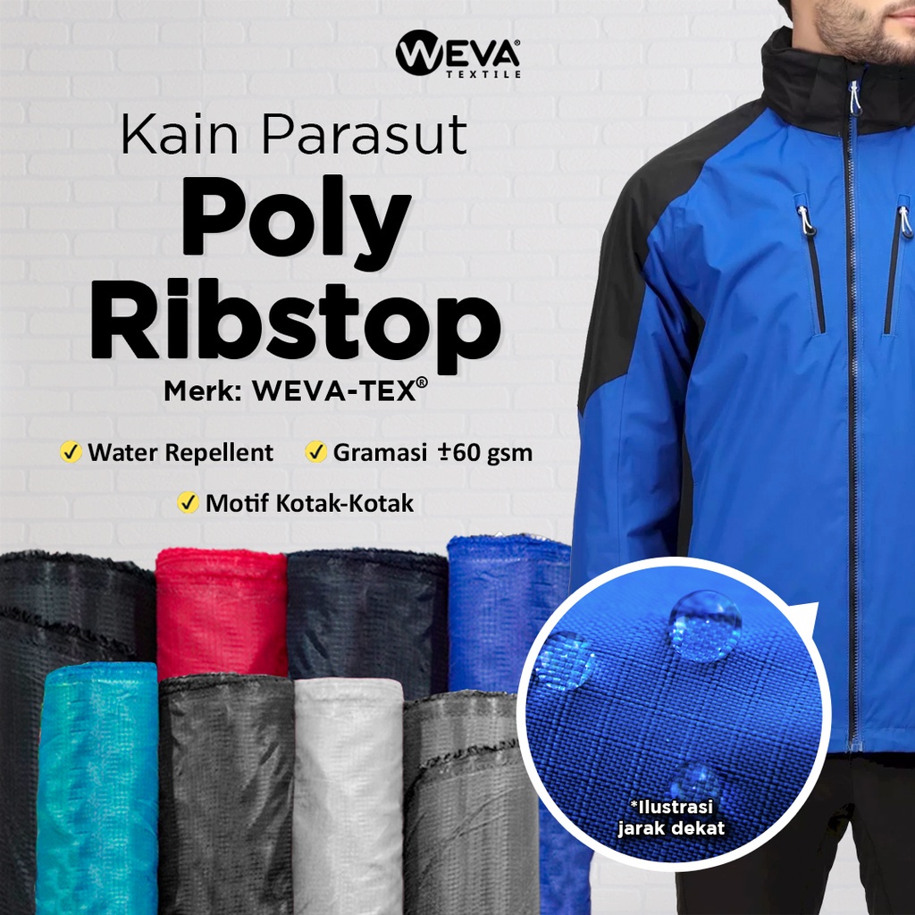 Jual 50CM (1/2 METER) Bahan Kain Poly Ribstop - Kain Jaket Parasut ... Jual 50CM (1/2 METER) Bahan Kain Poly Ribstop - Kain Jaket Parasut ...