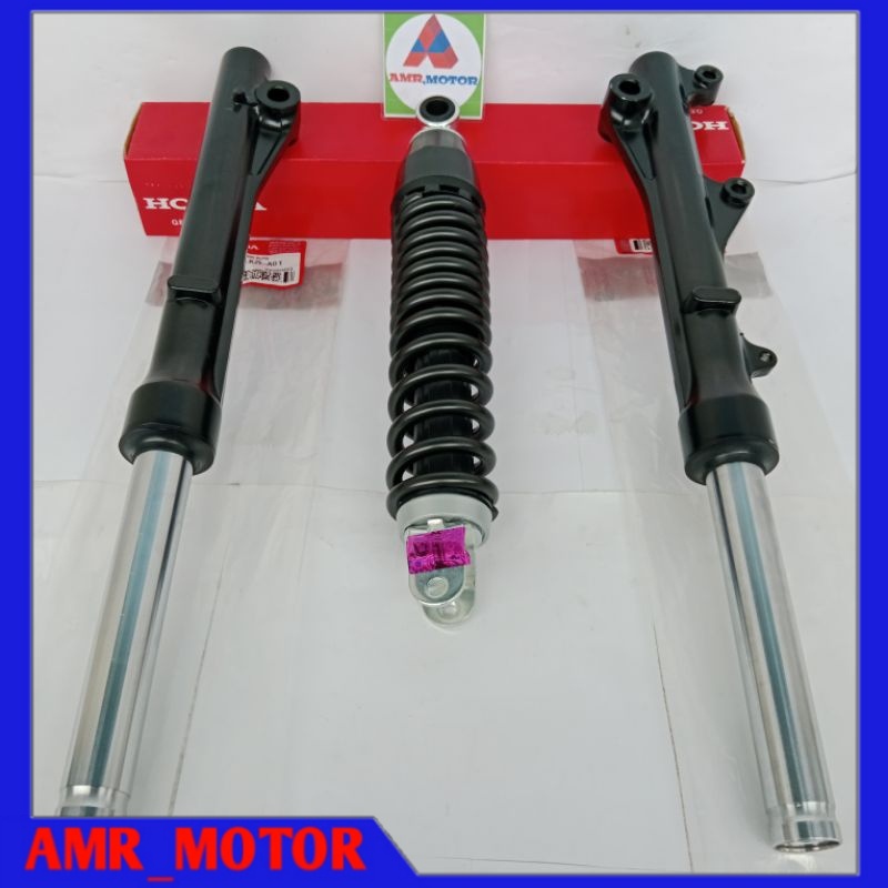 Jual Shockbreaker Belakang Plus As Shock Tabung Depan Genio Beat Deluxe ...