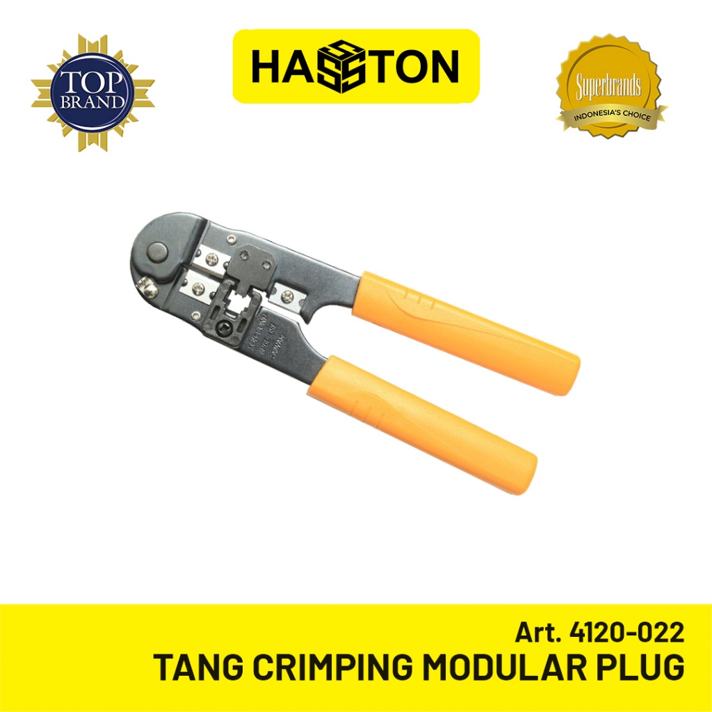 Jual Hasston Tang Crimping Modular Plug 1 KPL 6P, 6C (4120-022 ...