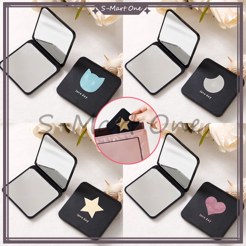 Jual Cermin Lipat Mini Model Segiempat 2 Sisi /Cermin Mini /Cermin ...