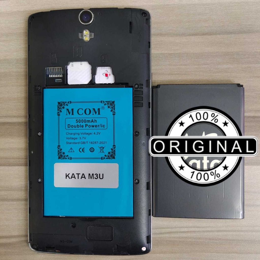 Jual Battery Batere Batre Baterai Double Power Mcom Kata M3U Kapasitas 5000 Mah | Shopee Indonesia