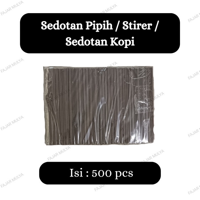 Jual Fajar Mulya - Sedotan Pipih / Stirer / Sedotan Untuk Minuman Panas ...