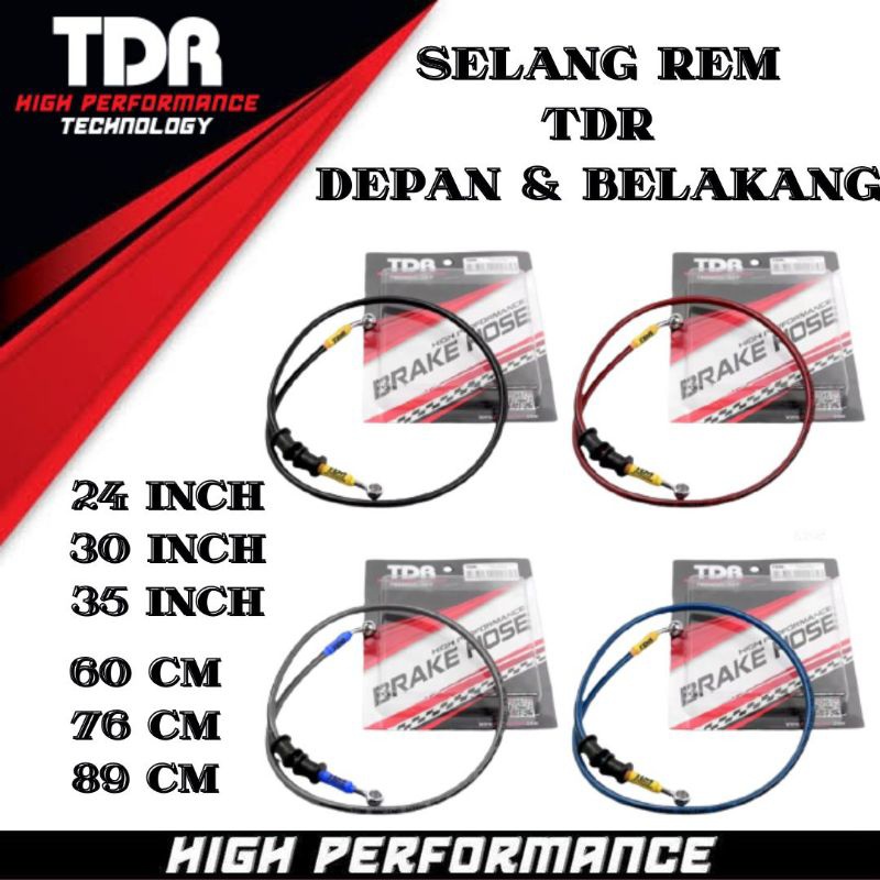 Jual Selang Rem TDR Racing ORIGINAL Black Carbon Brake House Kabel Rem Cakram Racing UNIVERSAL ...