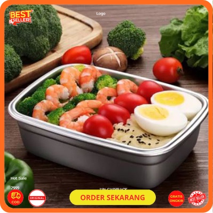 Jual Kotak Makan Anti Tumpah Lunch Box Stainless Steel 304 850 ml | Shopee Indonesia