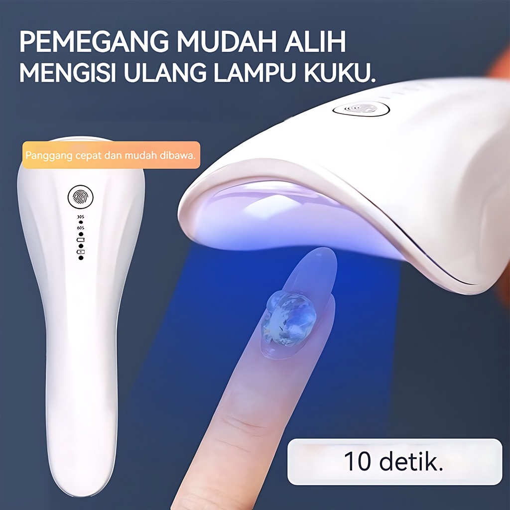 Jual Single Curing Lamp / Portable UV LED Nail Lamp / Nail Machine ...