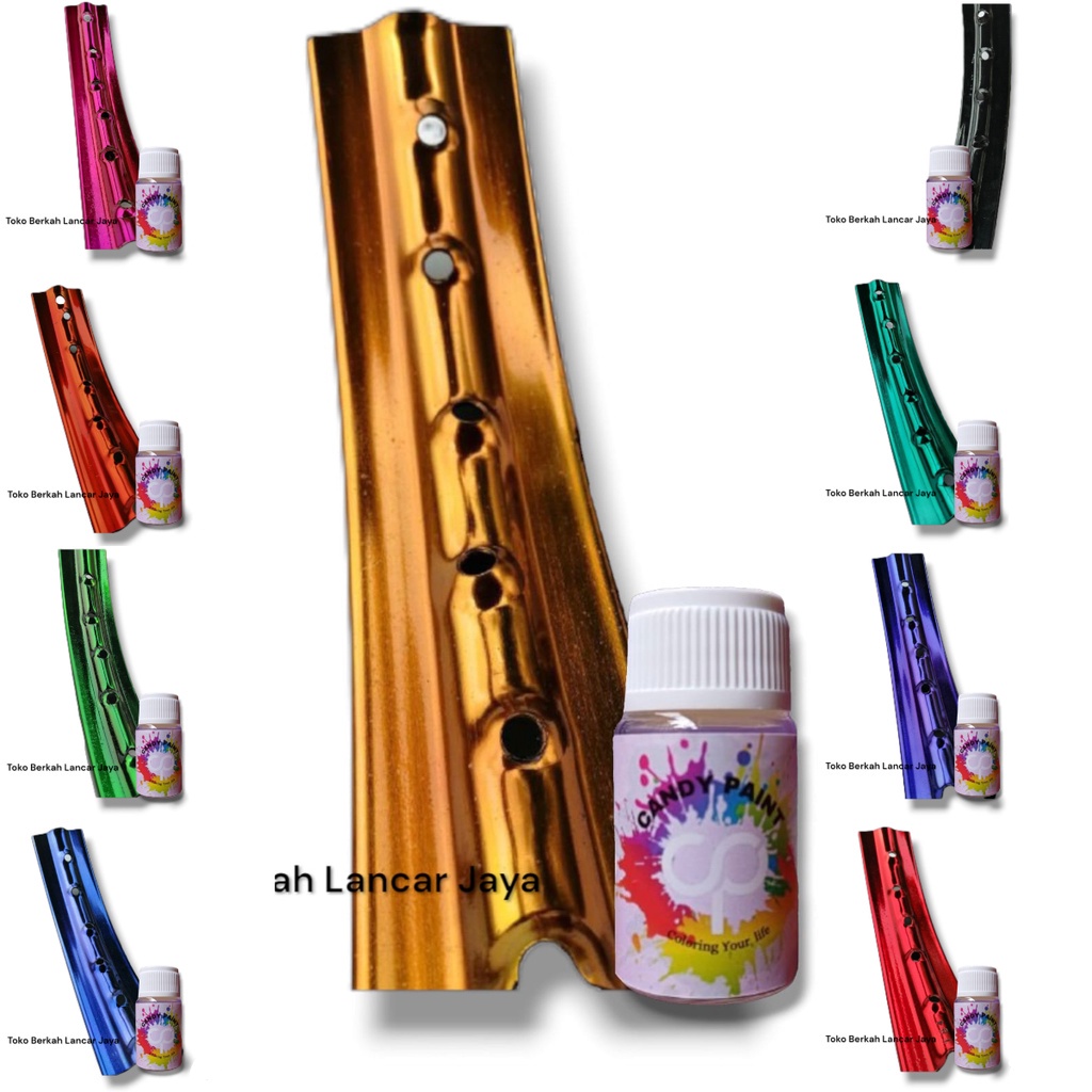 Jual (OLES) 12,5 ML CANDY PAINT krom cat velg cat logam cat chrome cat ...