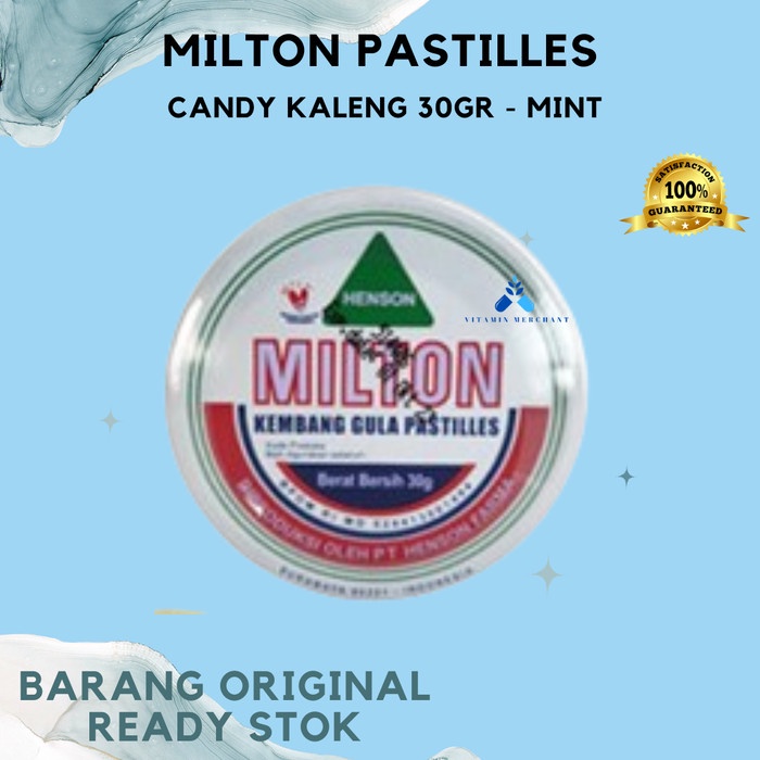 Jual Permen Milton Pastilles Candy Kaleng 30gr - Mint | Shopee Indonesia