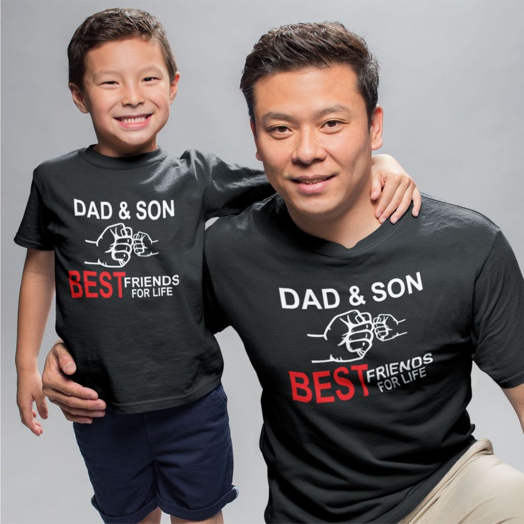 Jual Kaos Couple Ayah dan Anak Laki Laki Tema Dad & Son Best Friend For ...