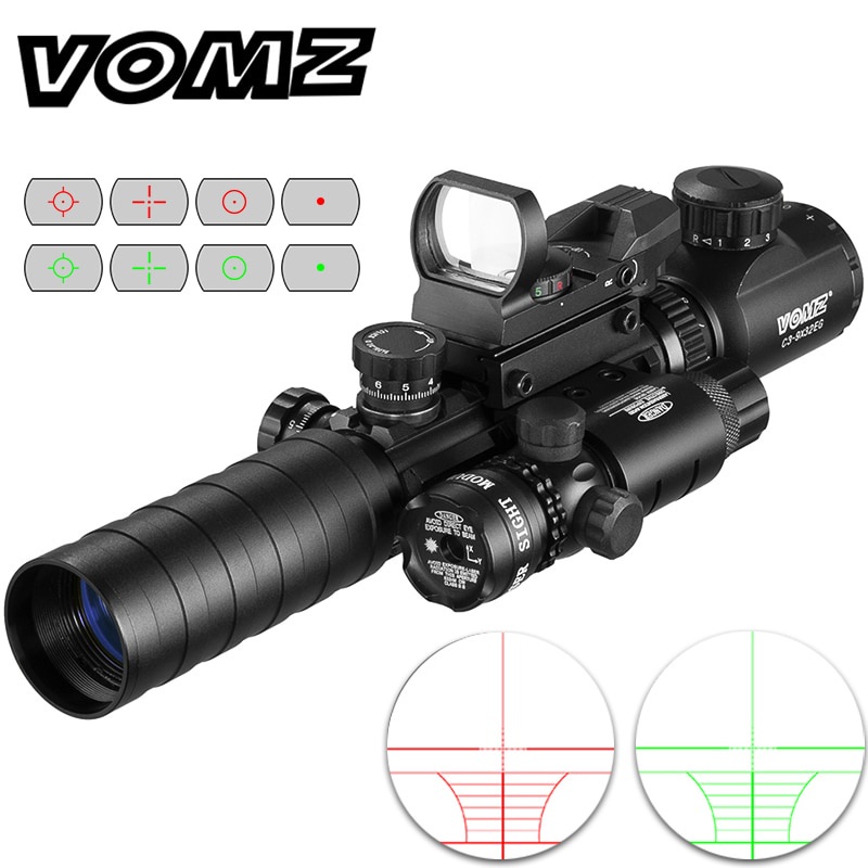 Jual (cod) ready Hunting 3-9X32EGC Tactical Optic Red Green Illuminated ...