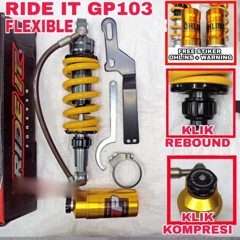 Jual monoshock ride it gp 103 tabung pisah satria f 150 mono shock fu gi injeksi | Shopee Indonesia
